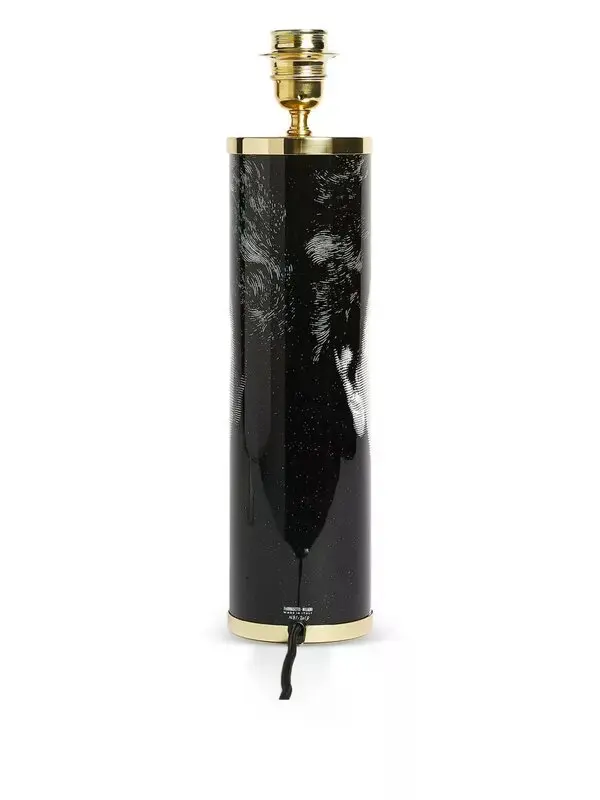 FORNASETTI Cylindrical Lamp Base - Black