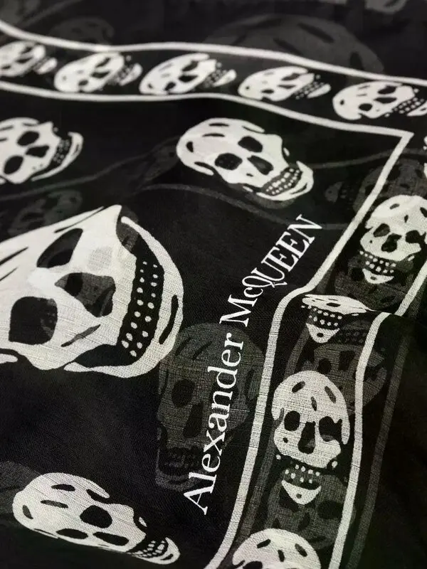 Alexander McQueen Classic Skull-print Silk Scarf