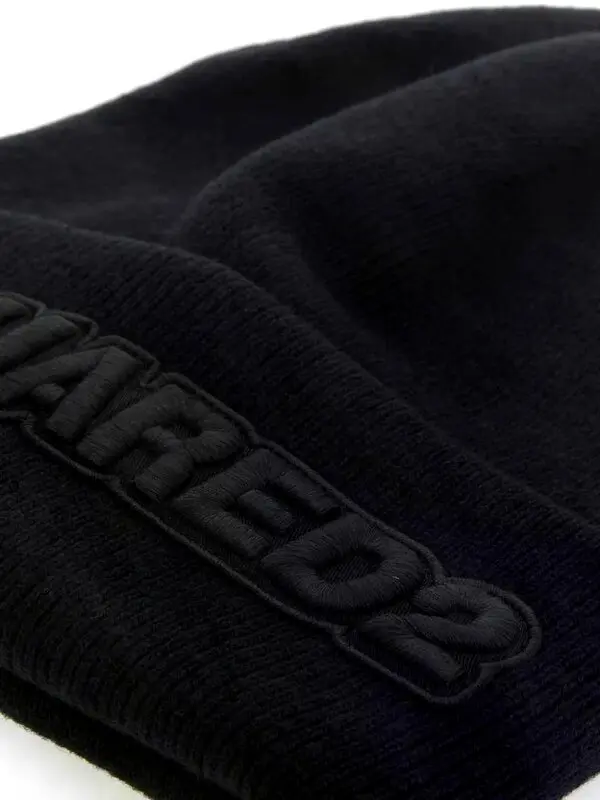 Dsquared2 Logo-appliqué Wool Beanie