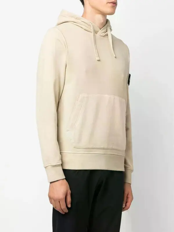 Stone Island Compass Patch Hoodie - Neutrals