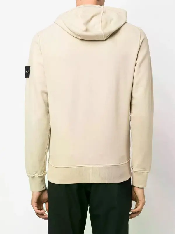 Stone Island Compass Patch Hoodie - Neutrals