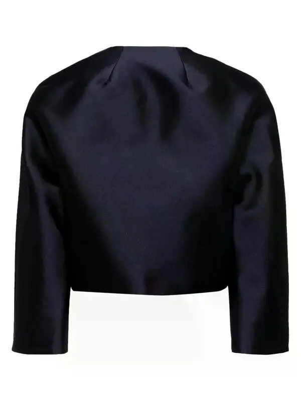 Dice Kayek Cropped Jacket - Blue