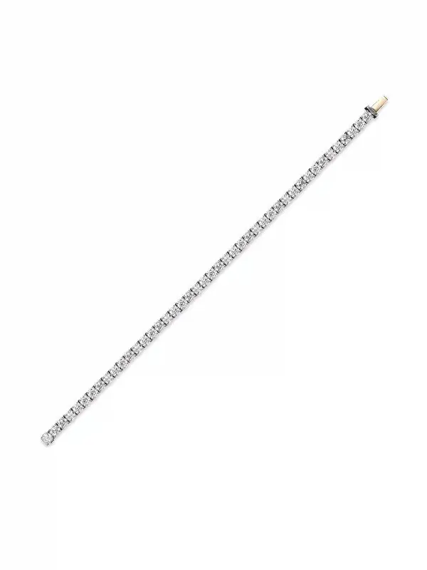 PRAGNELL Platinum Brilliant Cut Diamond Line Bracelet