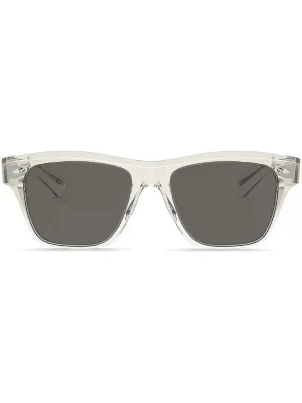 Oliver Spencer Sixties Square-frame Sunglasses - Neutrals