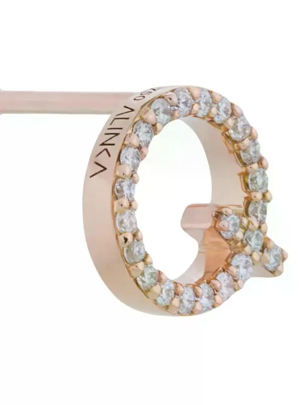 ALINKA 18kt Gold Id Diamond Stud Earring - Metallic