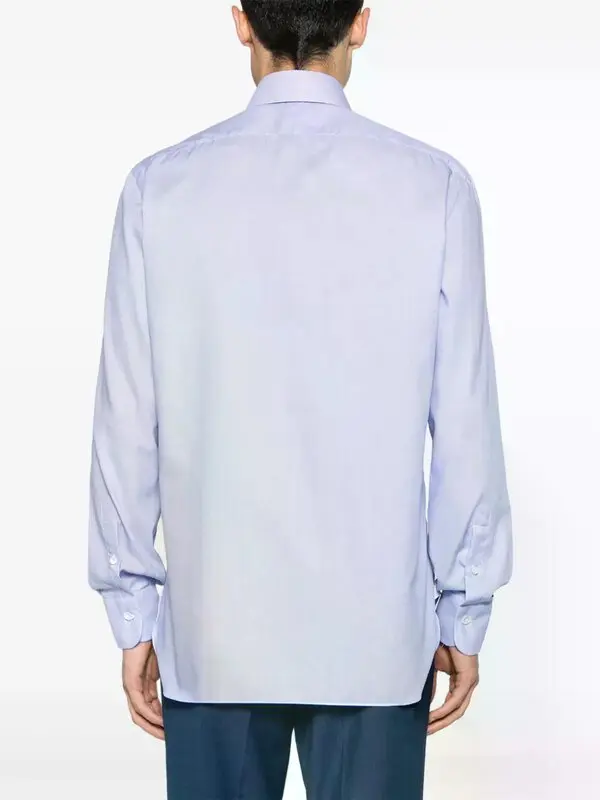 BARBA NAPOLI Jacquard Cotton Shirt