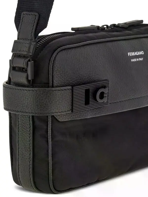 FERRAGAMO Gancini Buckle Messenger Bag