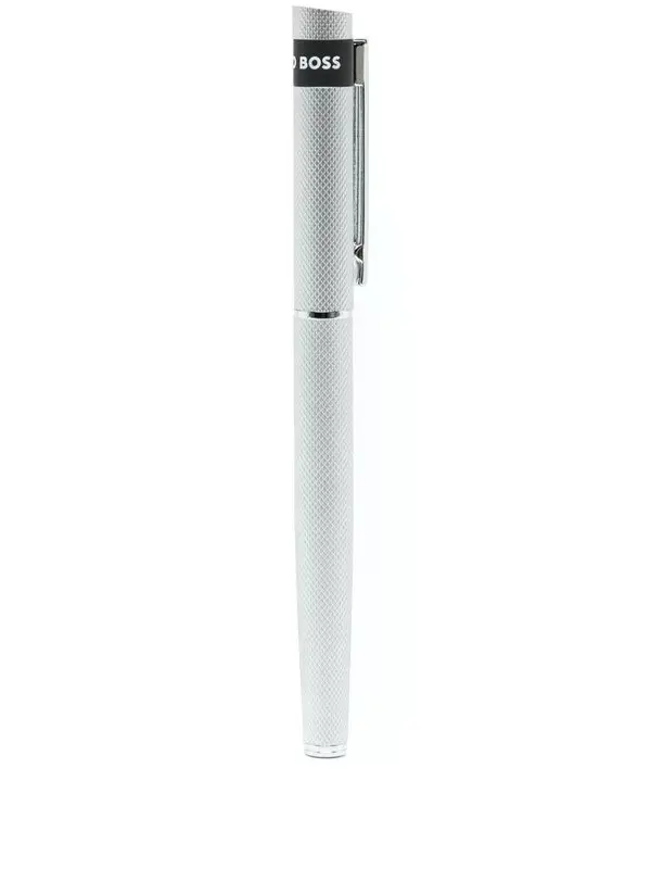 BOSS Loop Diamond Rollerball Pen - Silver
