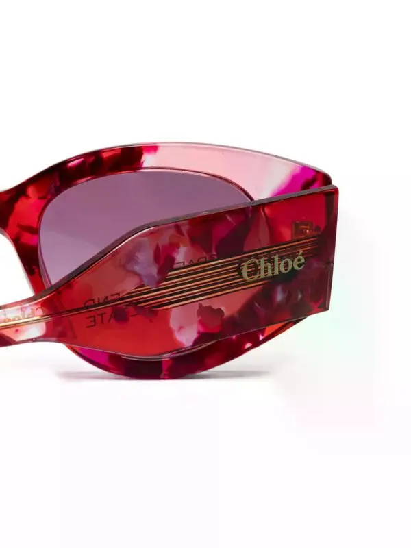 Chloé Oversize Marble Pattern Sunglasses