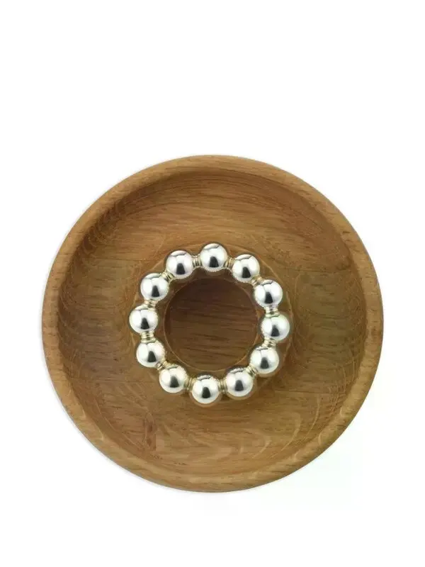 Christofle Perles Wooden Candle Holder