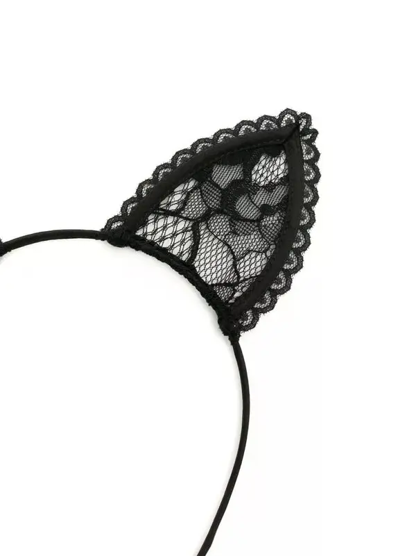 FLEUR DU MAL Lace Cat Ears Headband