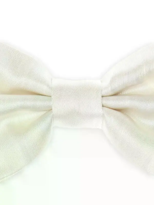 Dolce & Gabbana Silk Bow Tie - White