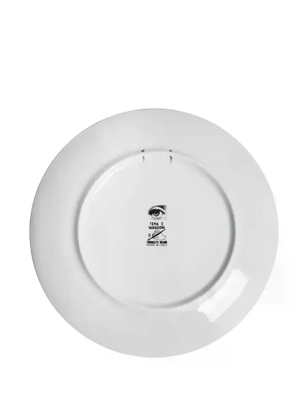 FORNASETTI Tema E Variazioni Wall Plate - Grey