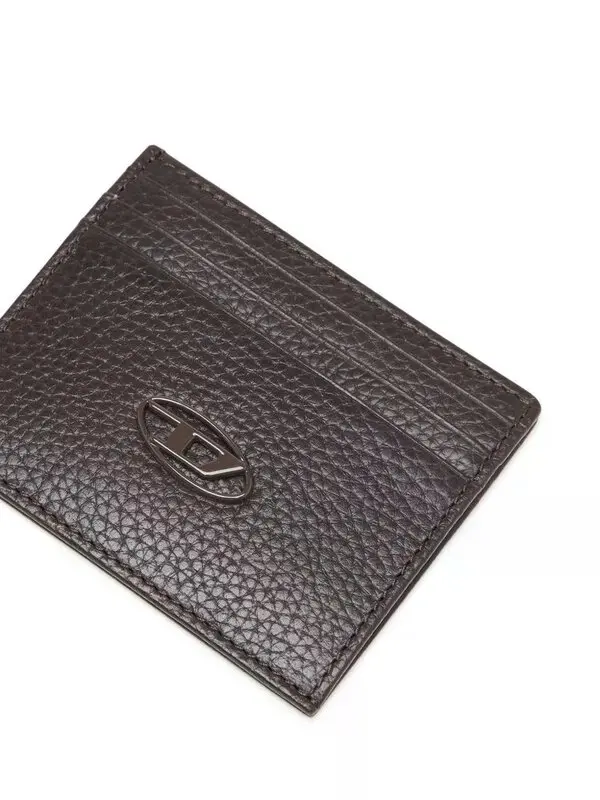 DIESEL® Logo-plaque Leather Card Holder