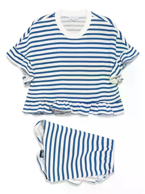 IOANA CIOLACU Peony Shorts Set - Blue