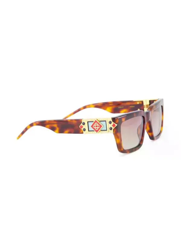 Casablanca Tortoiseshell Square-frame Sunglasses