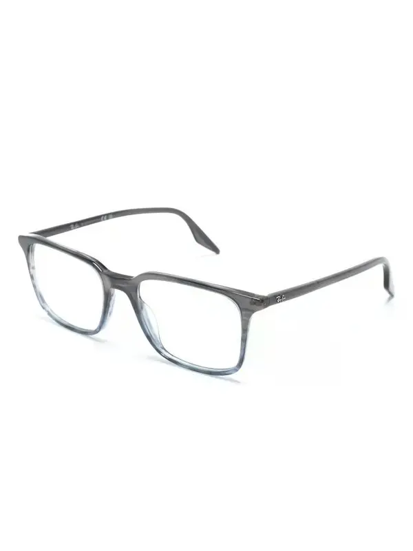 Ray-ban Polished Effect Square Frame Eyeglasses