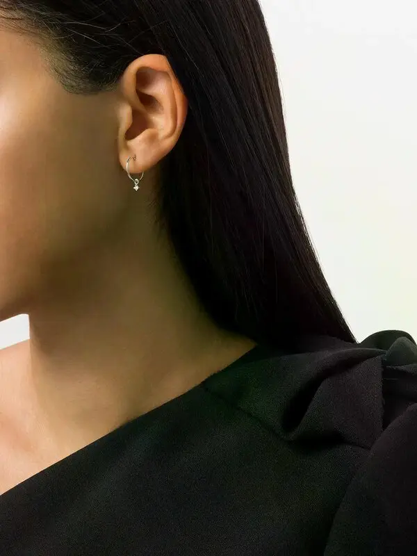 WOUTERS & HENDRIX 18kt Gold Diamond Hoop Earrings