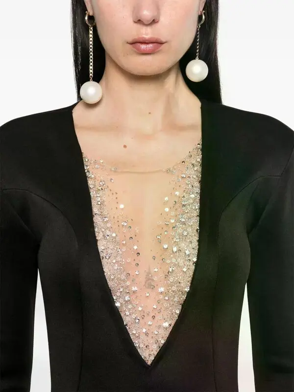 AAVVA Crystal-embellished Mermaid Gown