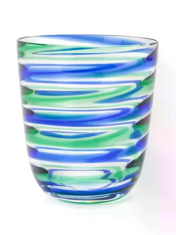 CARLO MORETTI Striped Glass - Blue