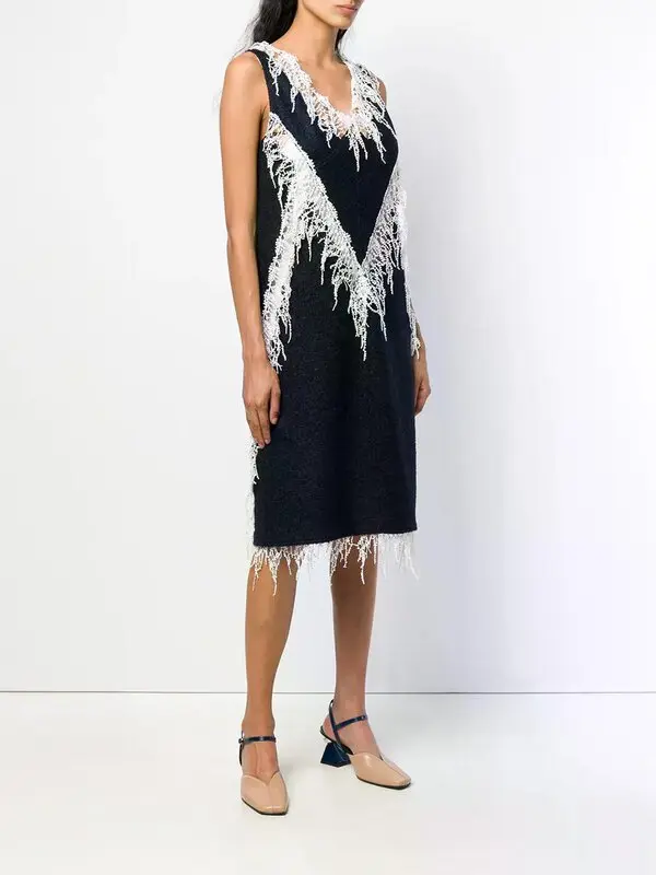 Calvin Klein Embellished Flared Midi Dress