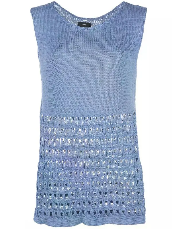 Voz Sleeveless Knitted Top