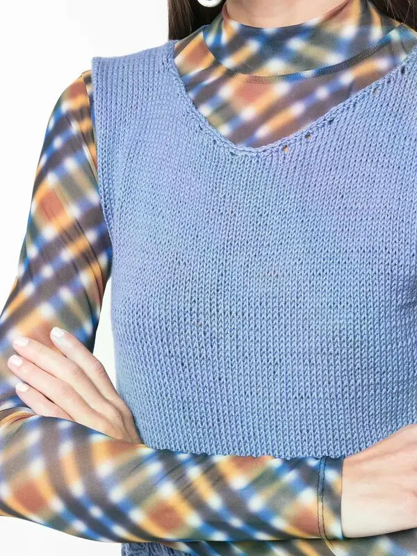 Voz Sleeveless Knitted Top