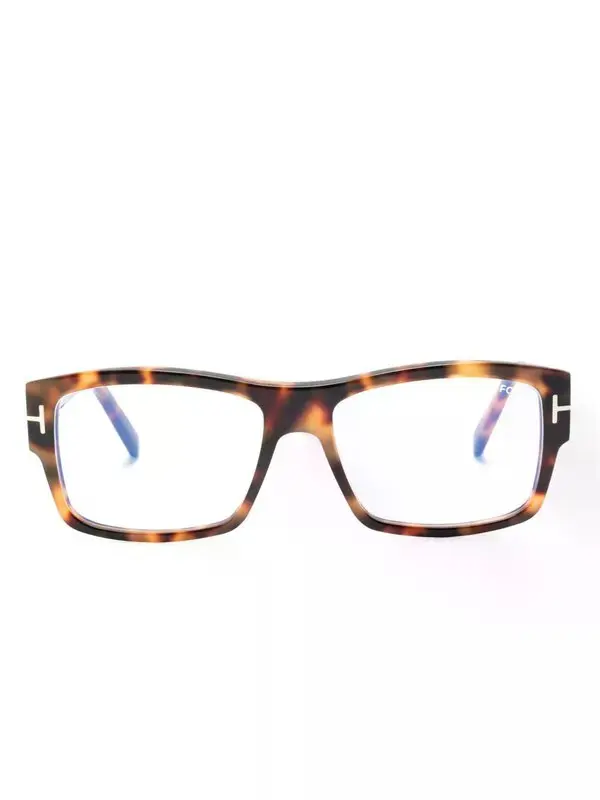 TOM FORD Tortoiseshell Square-frame Glasses - Brown