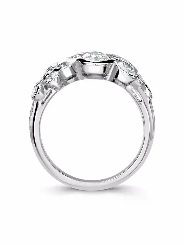 PRAGNELL 18kt White Gold Diamond Bubbles Ring