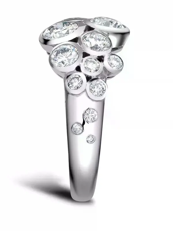 PRAGNELL 18kt White Gold Diamond Bubbles Ring