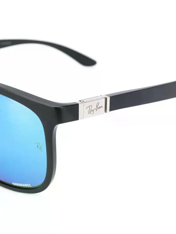 Ray-ban Square Frame Mirrored Sunglasses