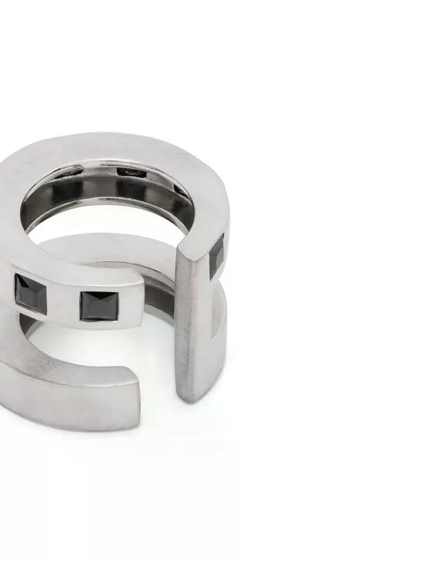 Tom Wood Arch Cubic Zirconia Double Cuff Earring - Silver