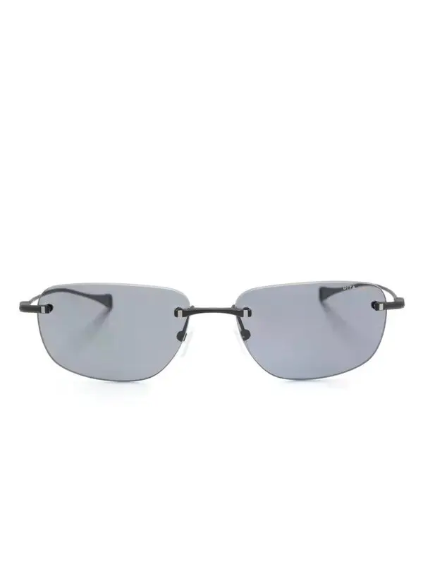 Dita Rectangle-frame Sunglasses - Black