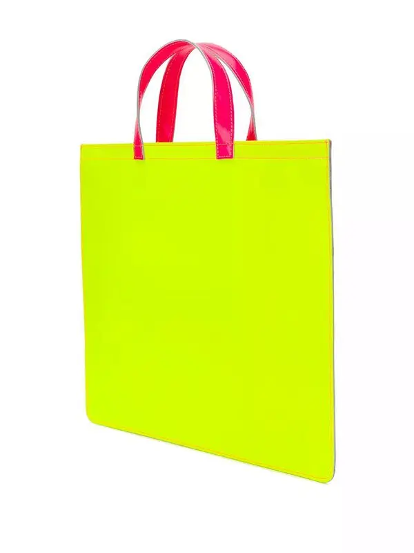 Comme Des Garçons Colour-blocked Tote Bag - Orange