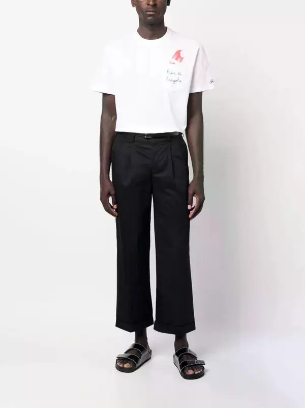 PT TORINO Cropped Pleated Trousers