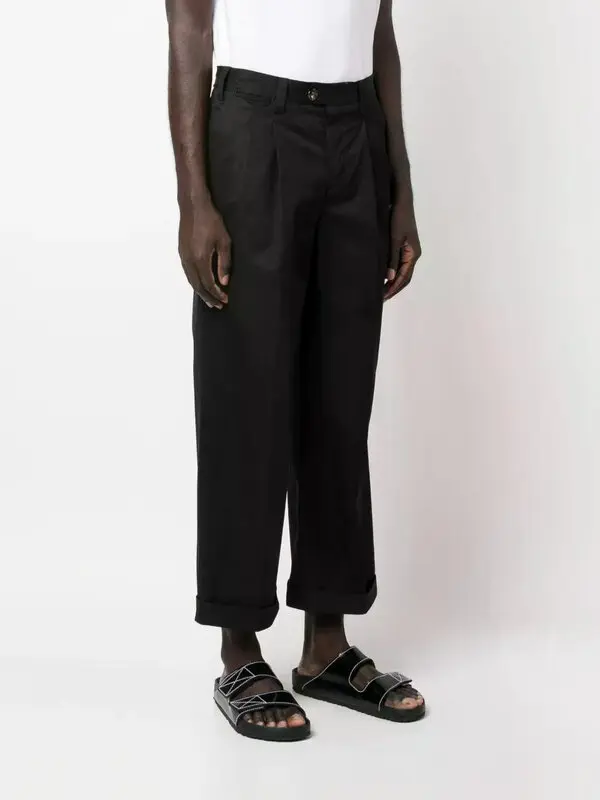 PT TORINO Cropped Pleated Trousers