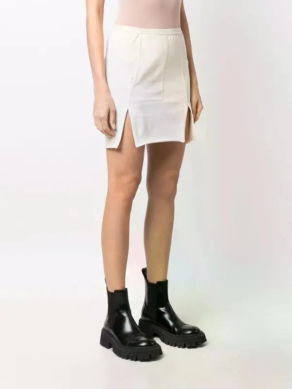 Rick Owens Mini Skirt With Front Slit