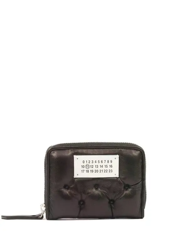 MAISON MARGIELA Glam Slam Padded Leather Coin Pouch - Black