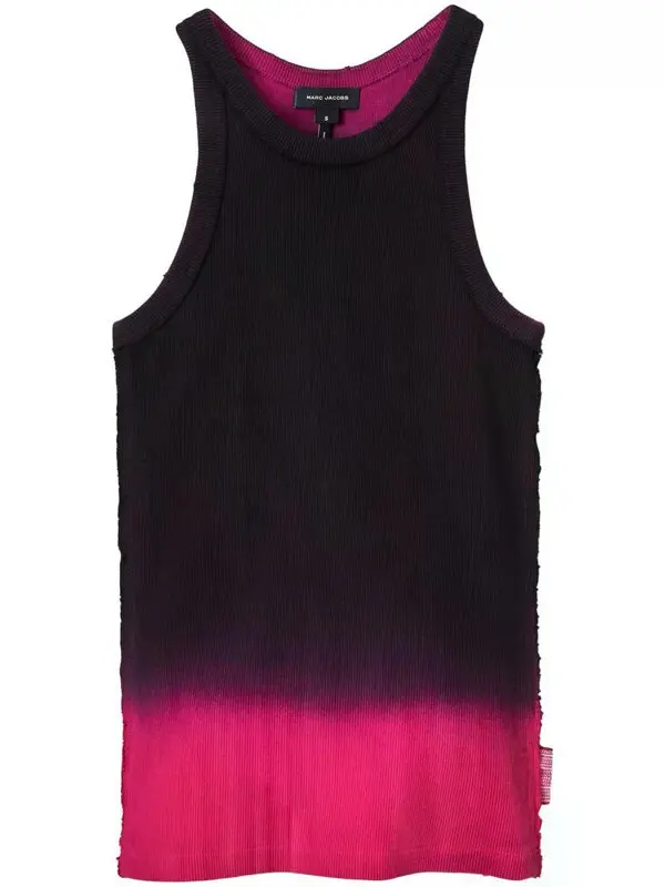 Marc Jacobs Grunge Spray-effect Ribbed Tank Top