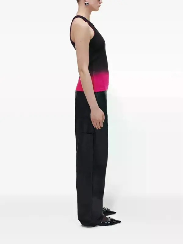 Marc Jacobs Grunge Spray-effect Ribbed Tank Top