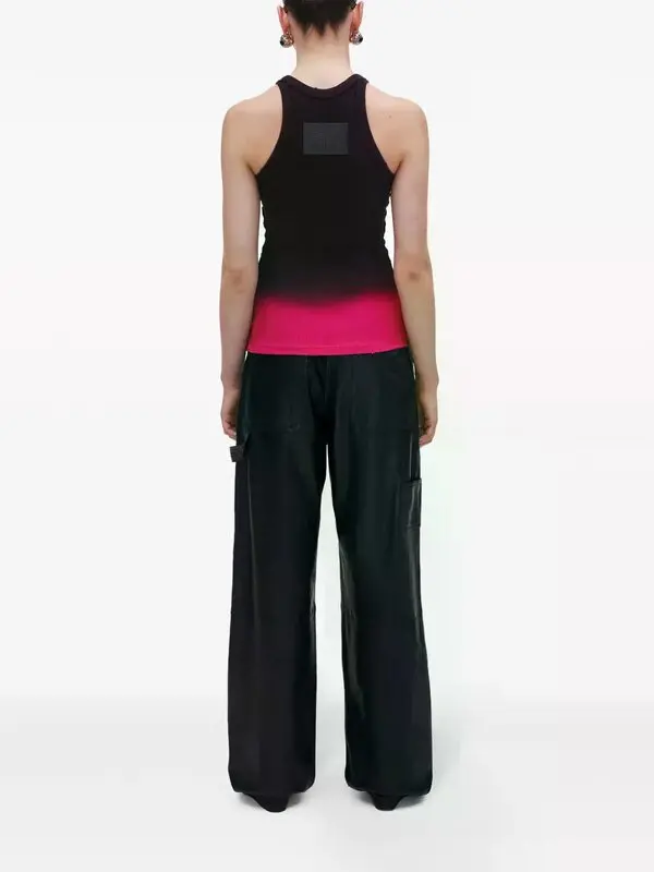 Marc Jacobs Grunge Spray-effect Ribbed Tank Top