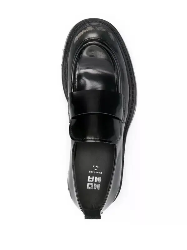 Moma Distressed Calf Leather Loafers