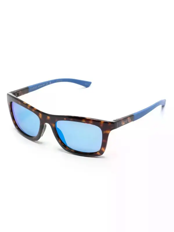 Gucci Rectangle Sunglasses - Blue