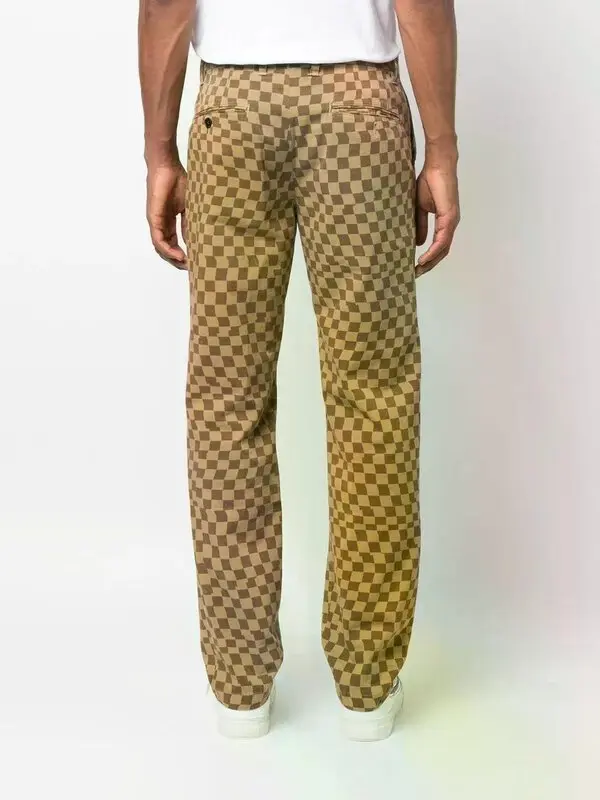 Incotex Check Pattern Straight Leg Trousers