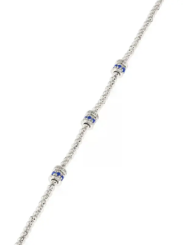 OFFICINA BERNARDI 18kt White Gold Sapphire And Diamond Bracelet - Silver