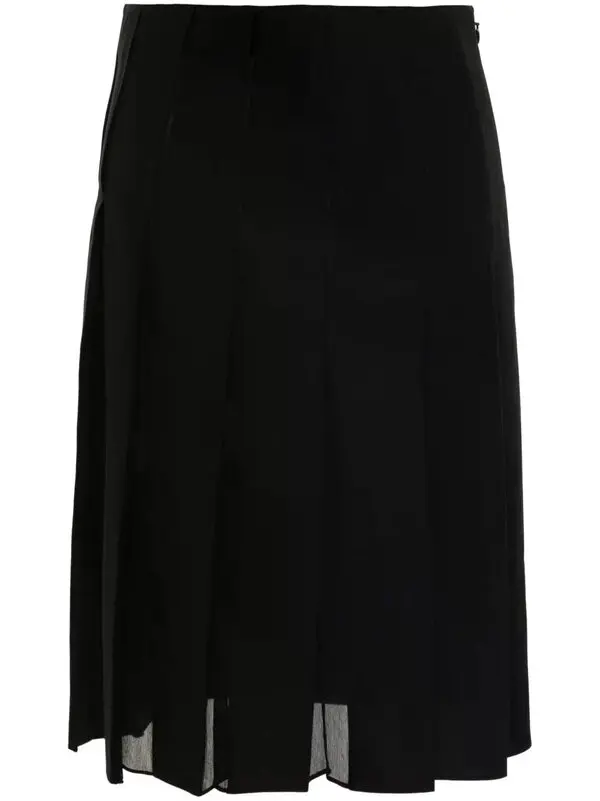 Marni Pleated Midi Skirt - Black