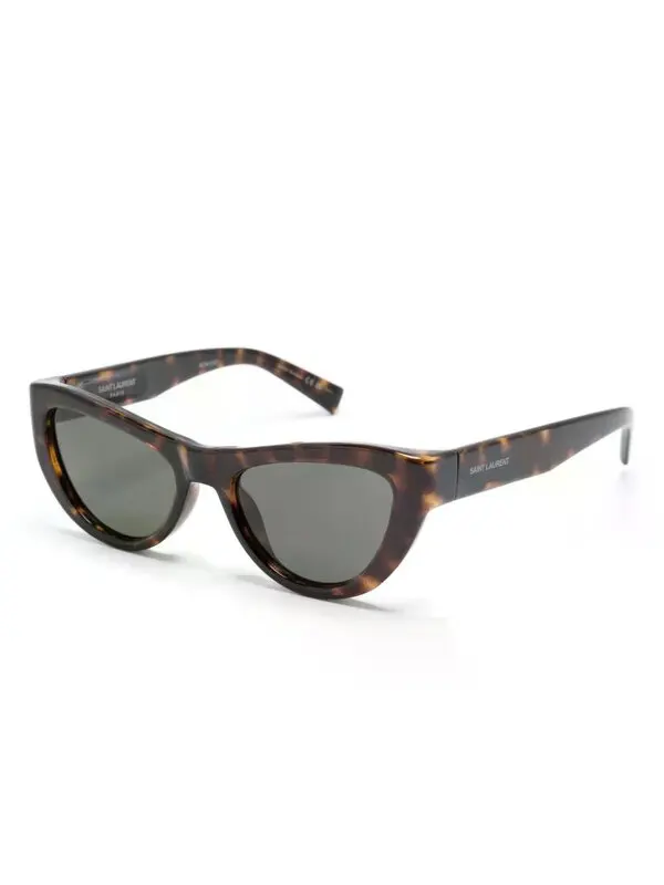 Saint Laurent Sl676 Cat-eye Sunglasses - Brown