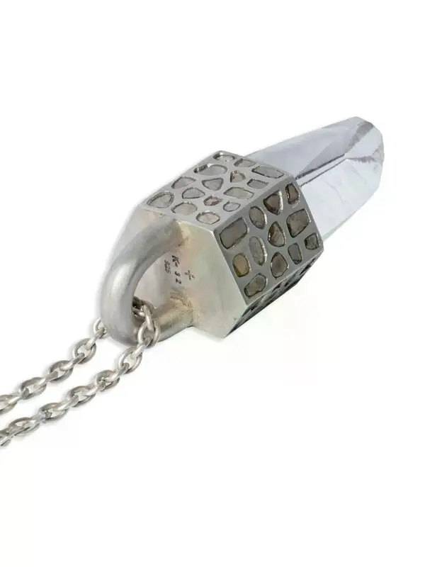 PARTS OF FOUR Tone Crystal Pendant Necklace