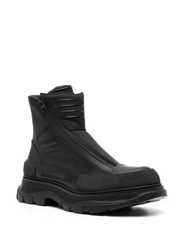 Alexander McQueen Tread Slick 45mm Leather Boots