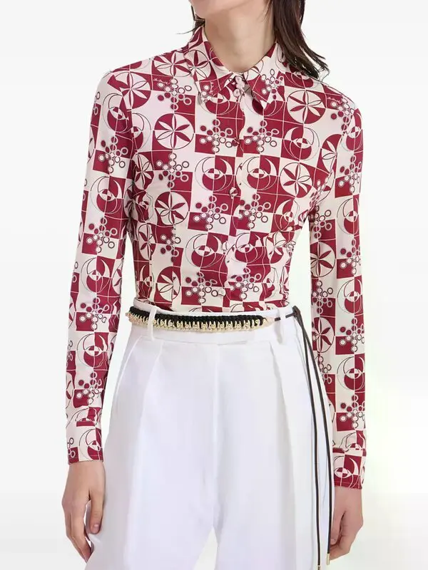 La DoubleJ Geometric Print Shirt